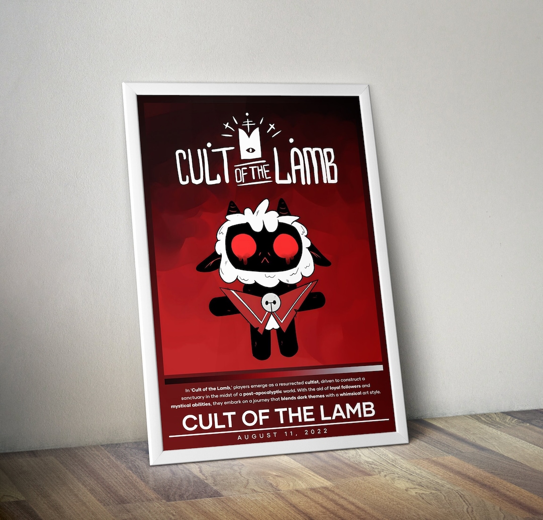 Cult of the Lamb Poster Cult of the Lamb Prints Gaming Poster 4 Colors ...