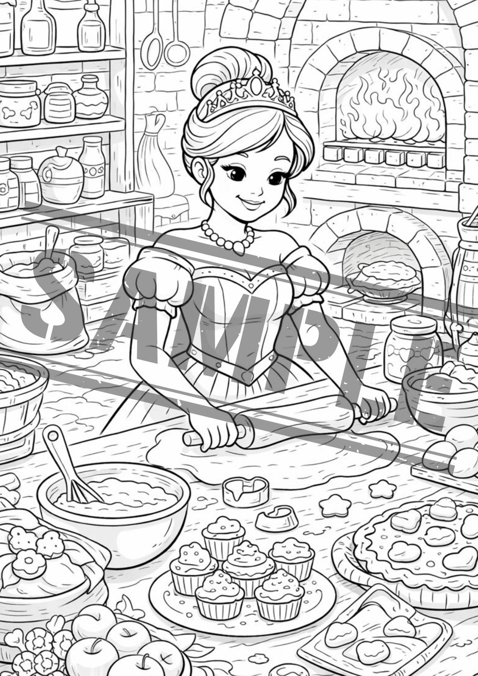 Royal Coloring Book - Printable 13 Page Princess and Prince Story From ...