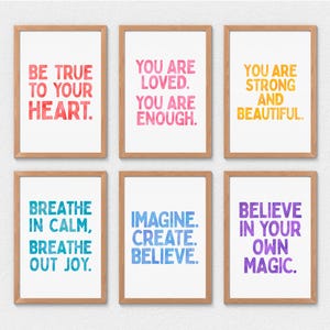 Believe in Your Own Magic Print Uplifting Art Poster Purple Minimalist ...