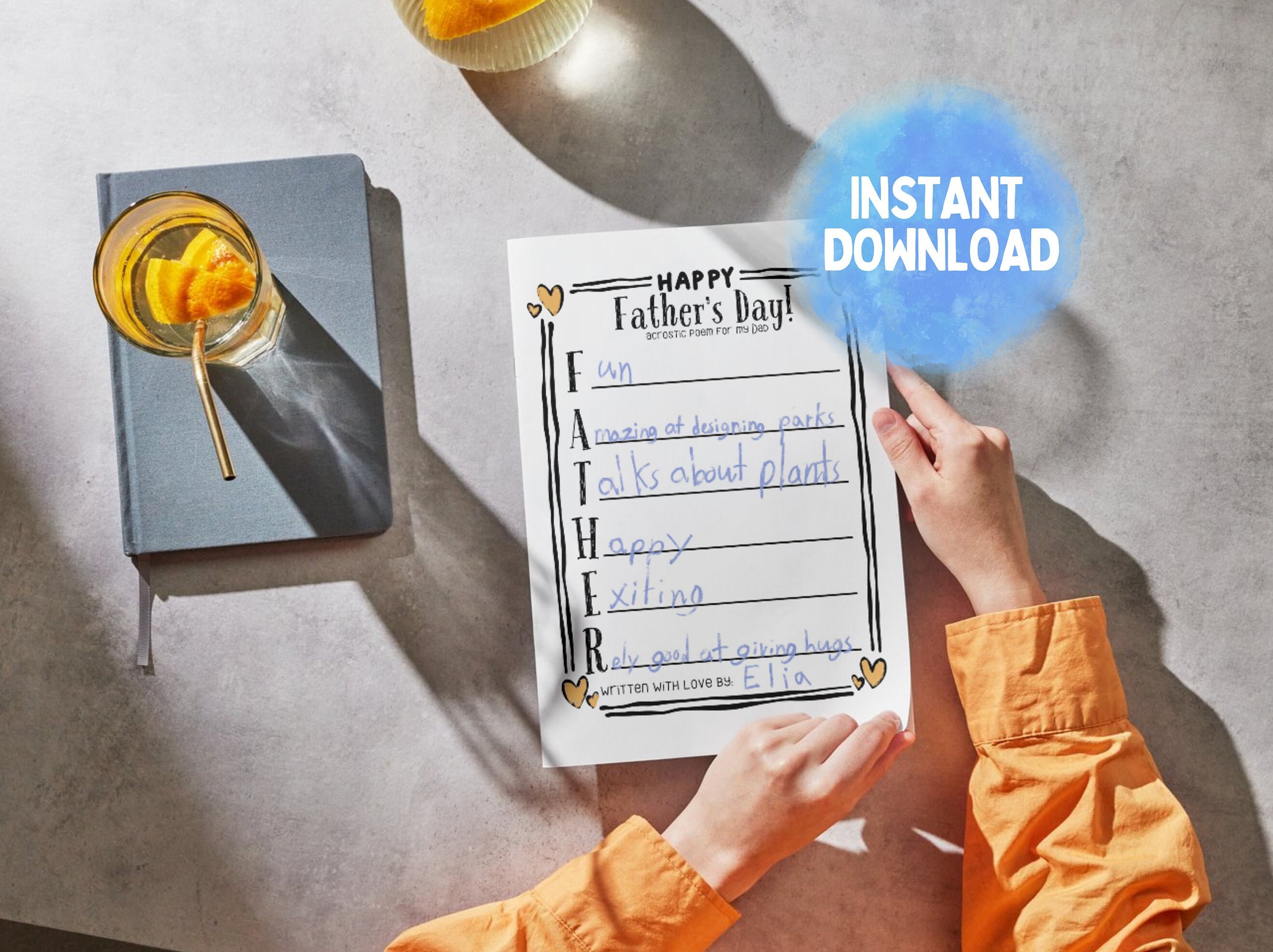 Father’s Day Printable Poem Fill in Fathers Day Activity From Kids ...