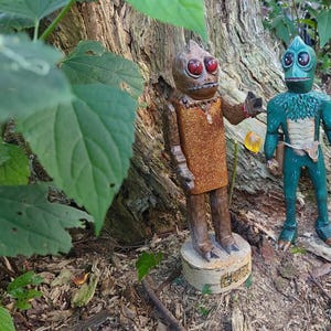 Enik Figurine, Vintage Land of the Lost, OOAK Wood Carving, Nostalgic ...