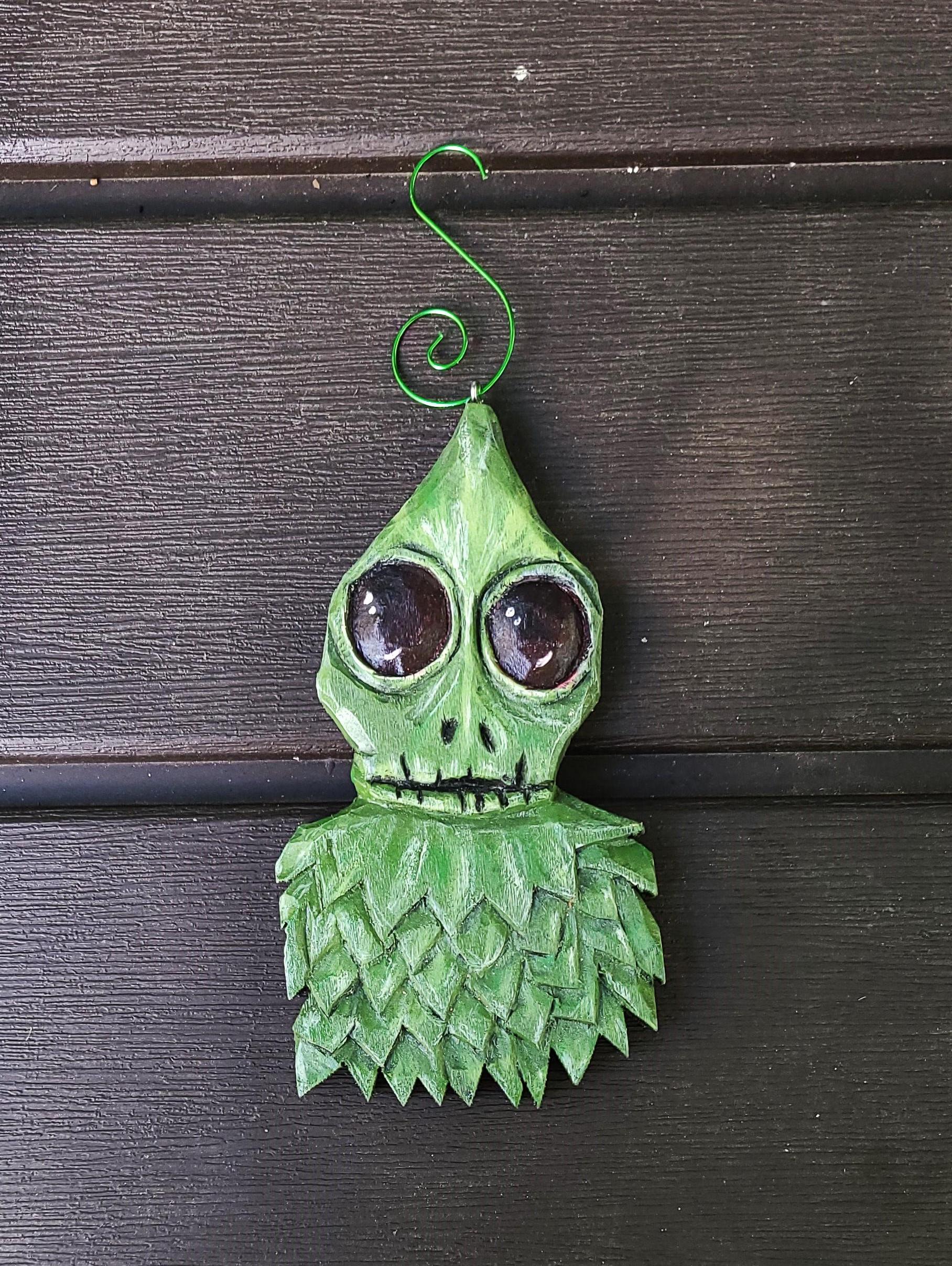 Sleestak, Land of the Lost, 1970's, Hand Carved Wood Ornament, Vintage ...