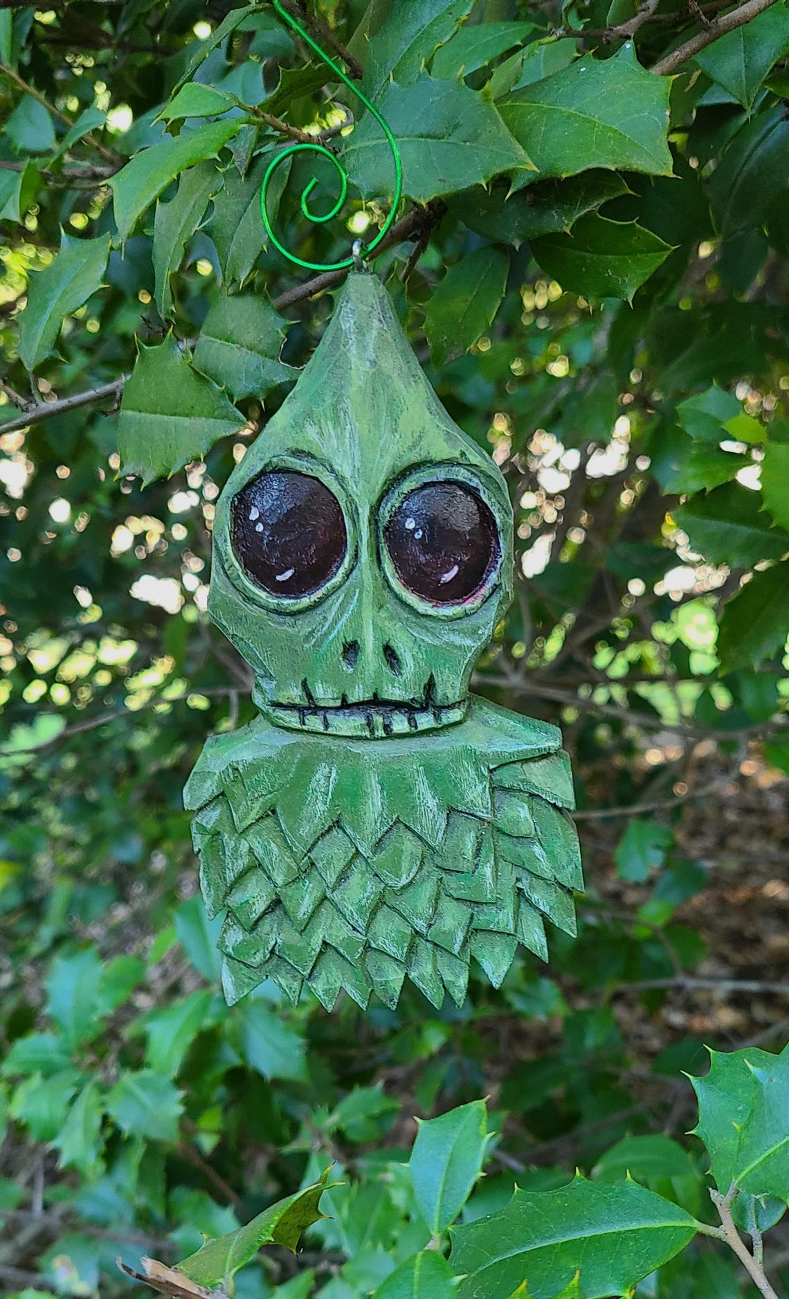 Sleestak, Land of the Lost, 1970's, Hand Carved Wood Ornament, Vintage ...