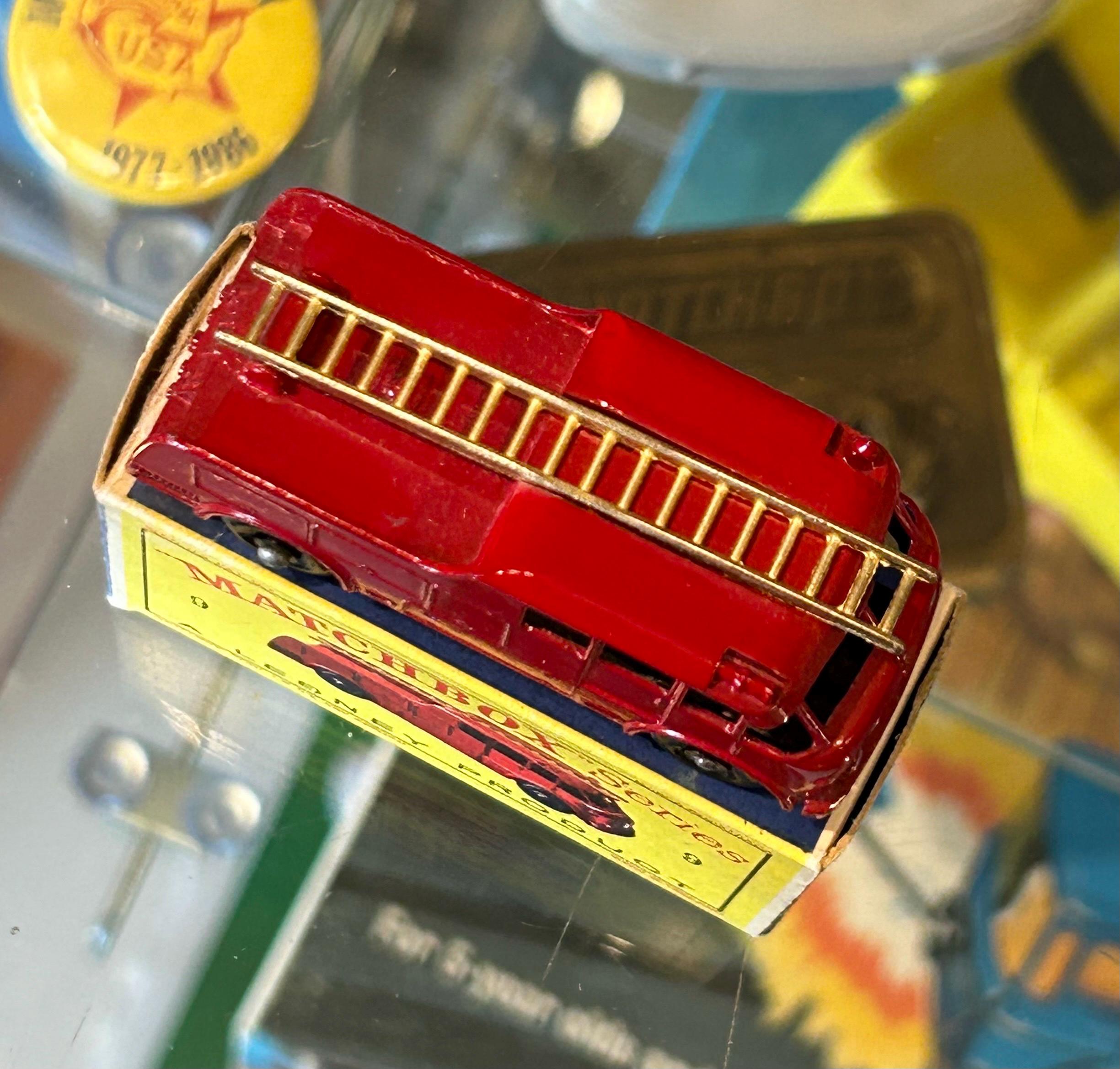 Lesney Matchbox No9 Merryweather Fire Engine Truck With Original Box ...