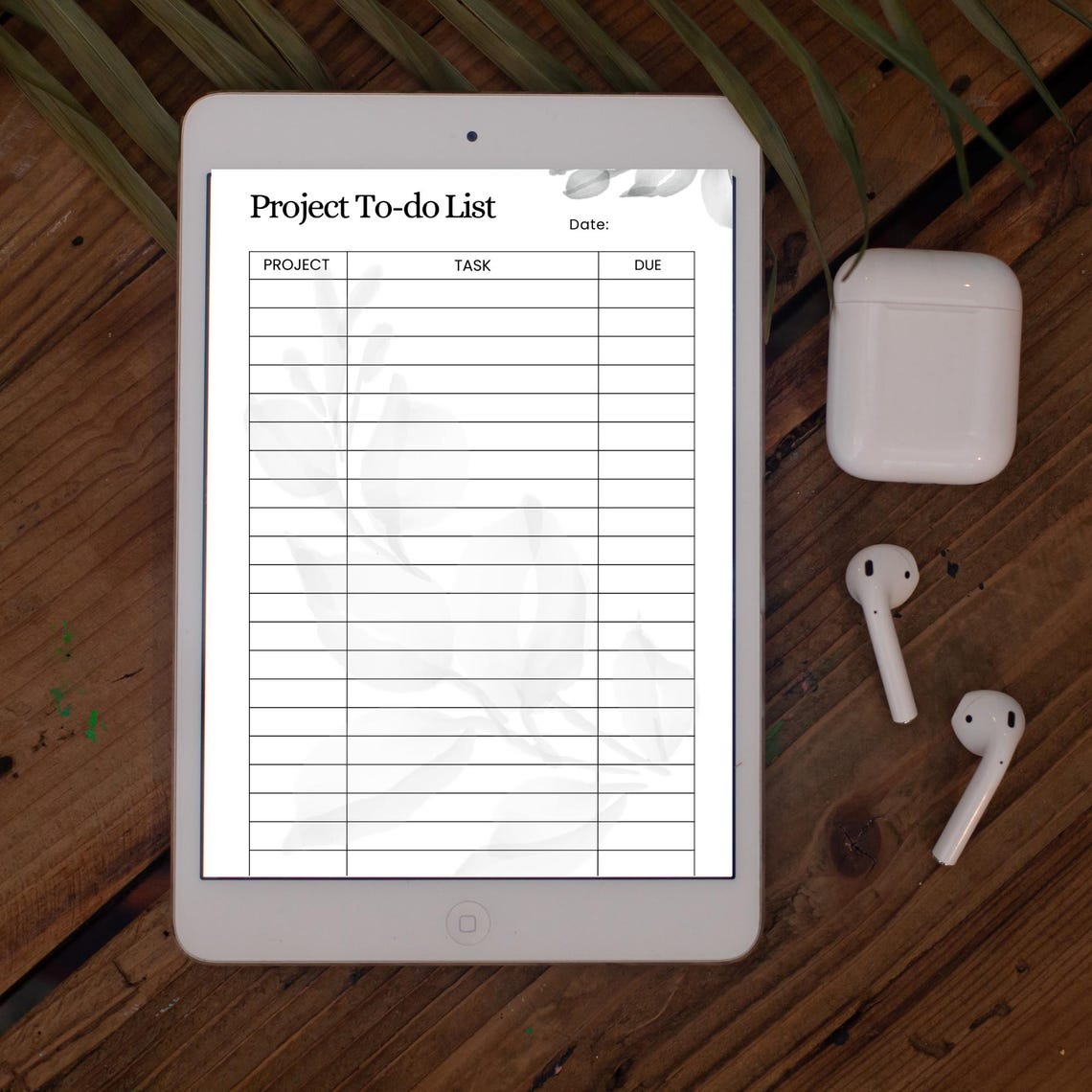 Project To-do List | Printable PDF & Canva Template | Task Organizer ...
