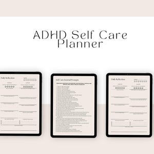 ADHD Self Care Planner - Etsy