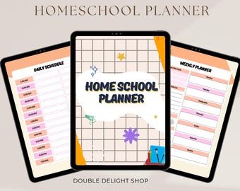 Homeschool Planner - Printable - Lesson Planner - Weekly Planner ...