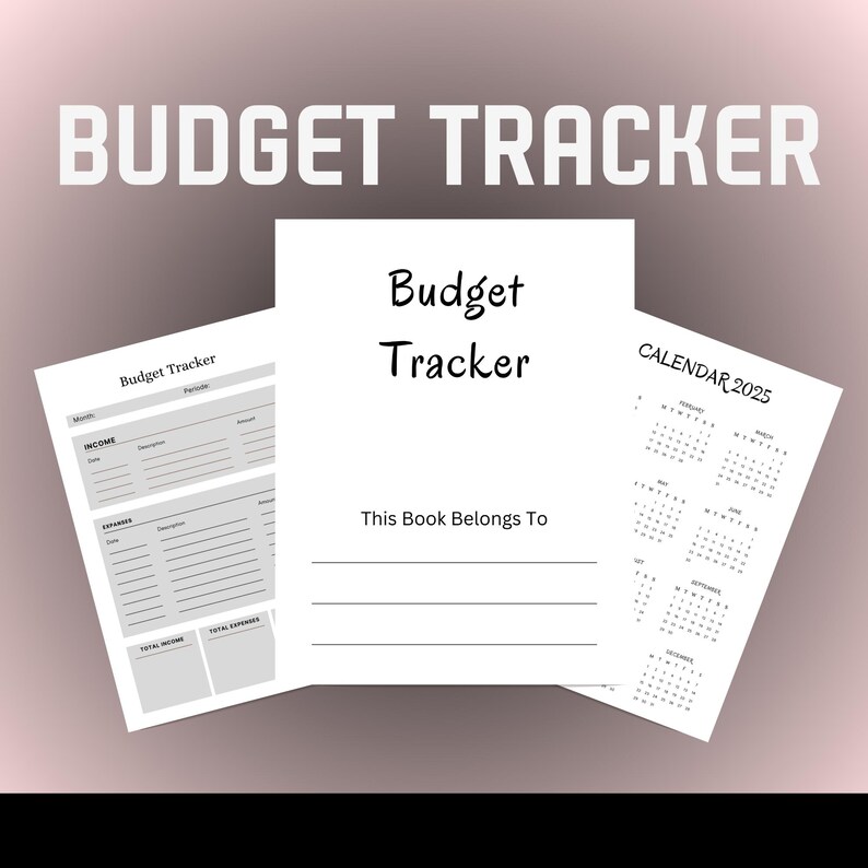 Budget Tracker | Printable PDF & Canva Template | Personal Finance ...