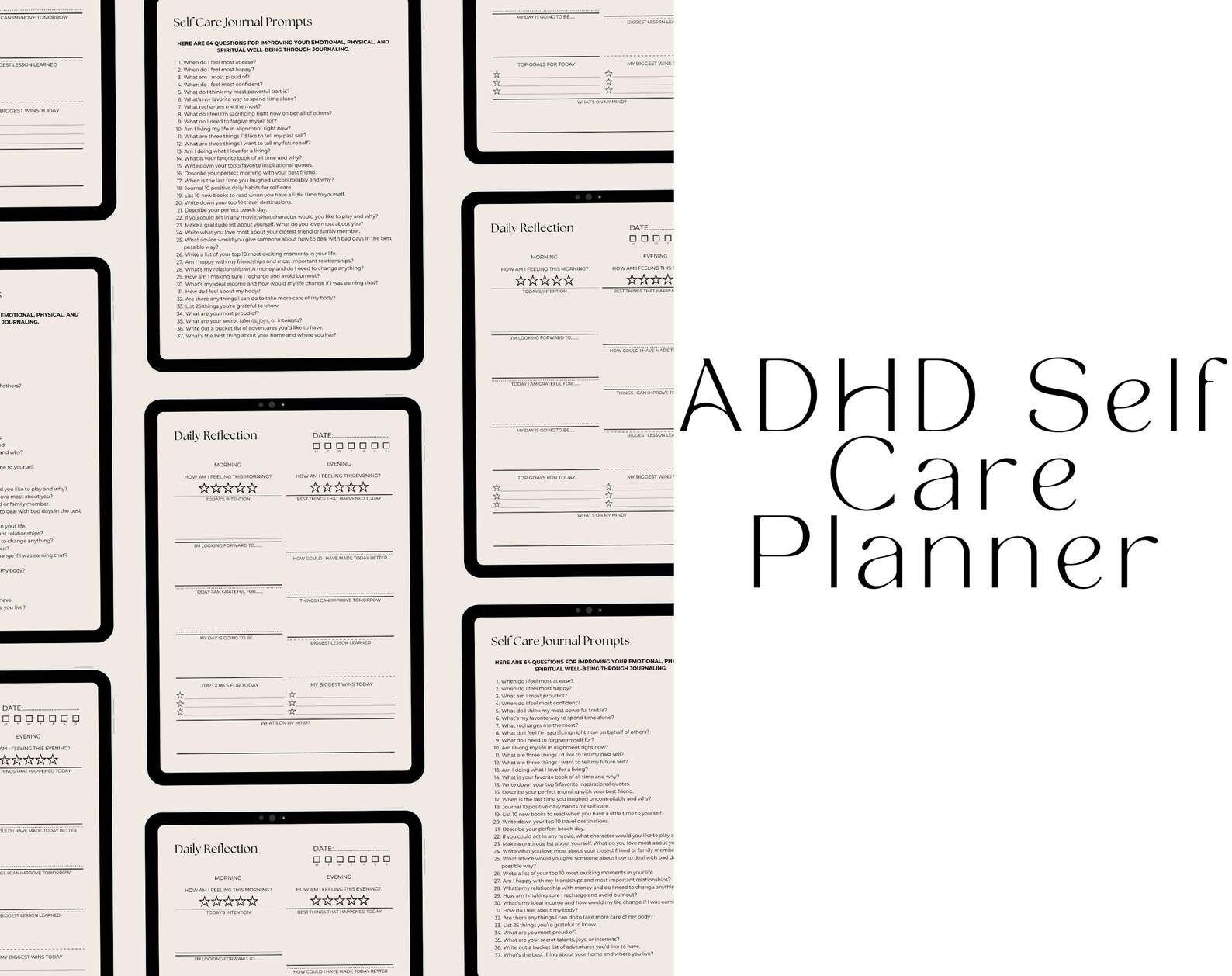ADHD Self Care Planner - Etsy