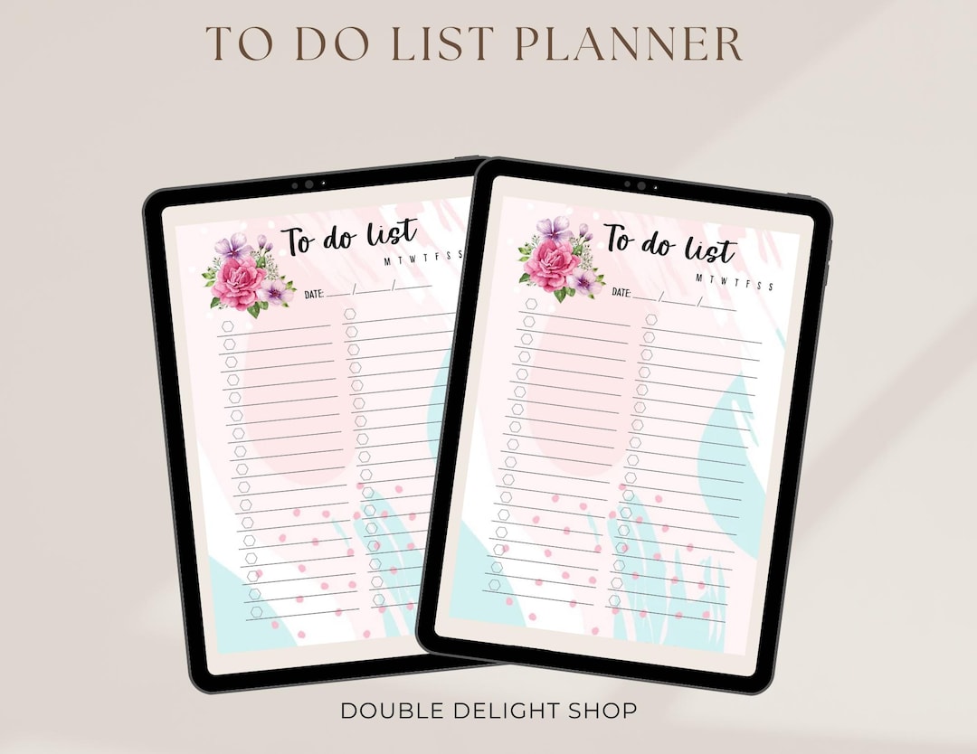 To Do List Printable to Do List Bundle to Do List Planner Page ...