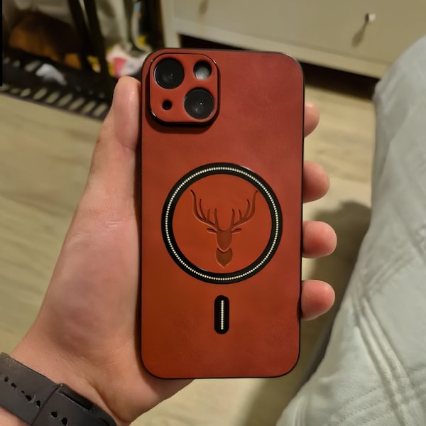 Leather Deer iPhone Case - Etsy