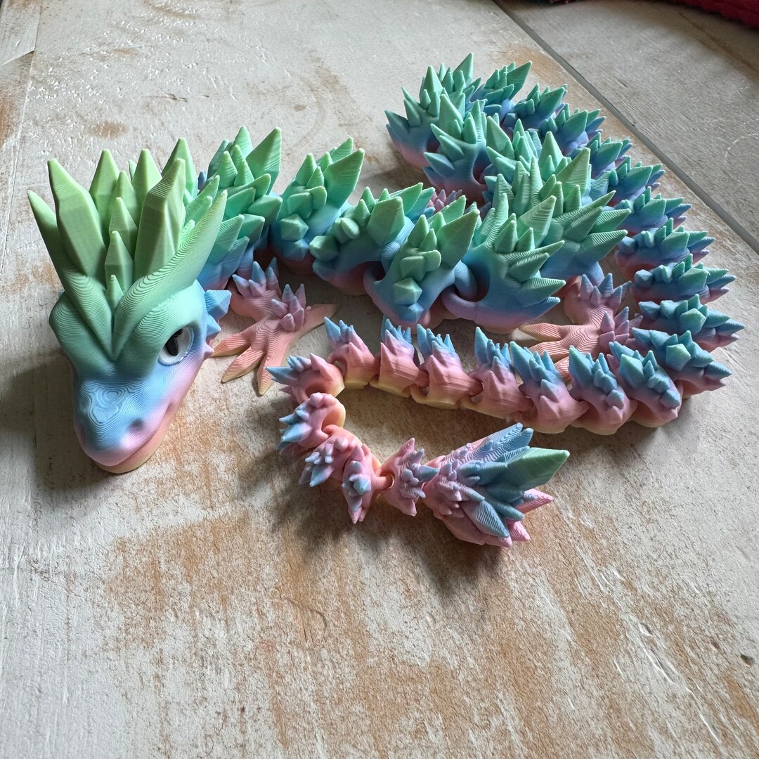 Articulated 3D Printed Dragon - Etsy