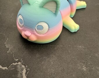 3D Printed Cat Keychain - Etsy