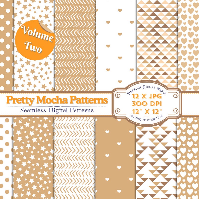 Mocha Patterns - Etsy
