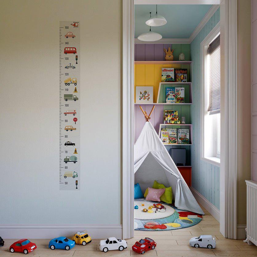 Transport Vehicles Height Chart Nursery Wall Stickers - Etsy