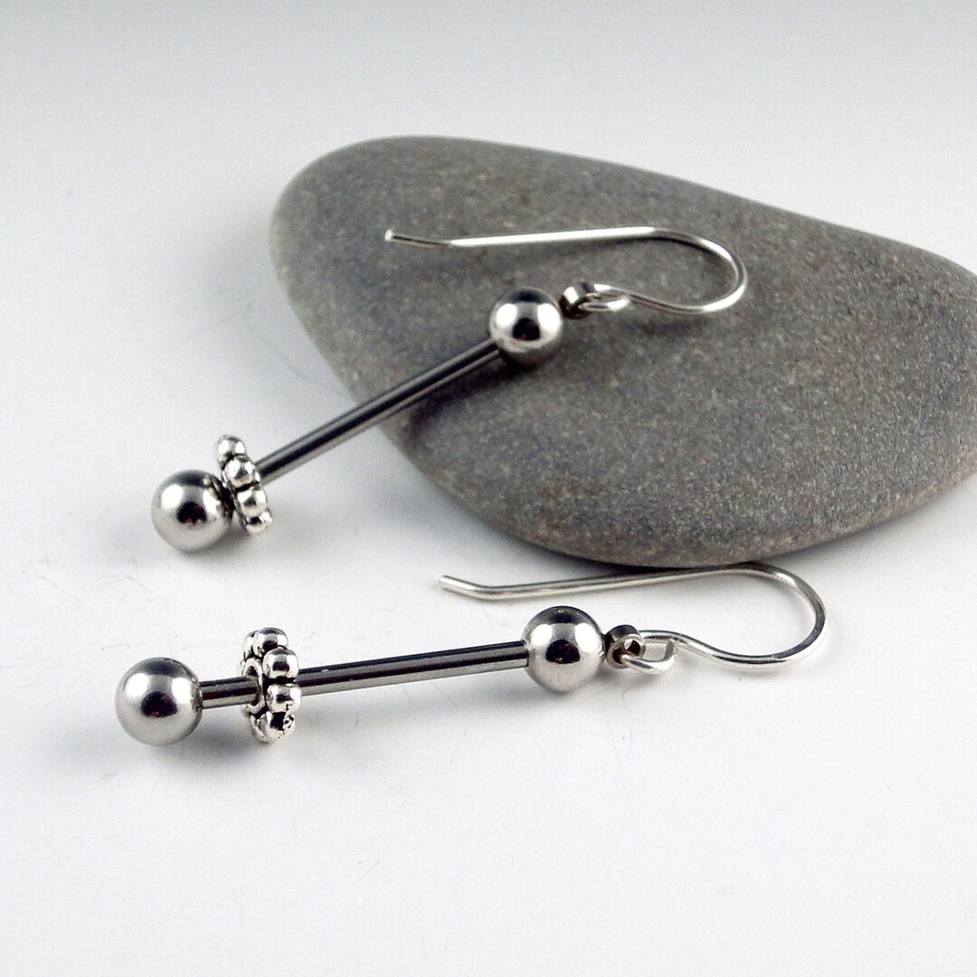 3/4" Beadable Earring Bead Bar Set, .75" Convertible Interchangeable ...