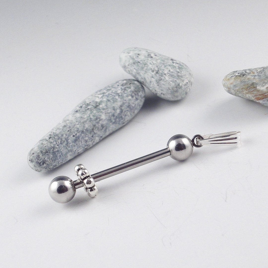 3/4" Beadable Pendant Bar, .75" Convertible Interchangeable DIY ...