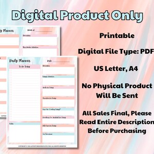 Daily Weekly Monthly Printable Planner Bundle, Undated Planner ...