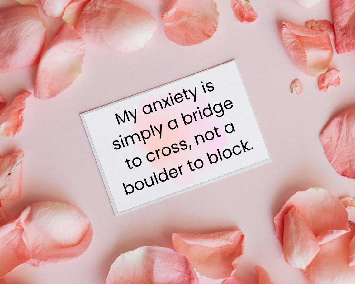 Affirmation Cards for Anxiety, Printable Positive Daily Affirmations ...