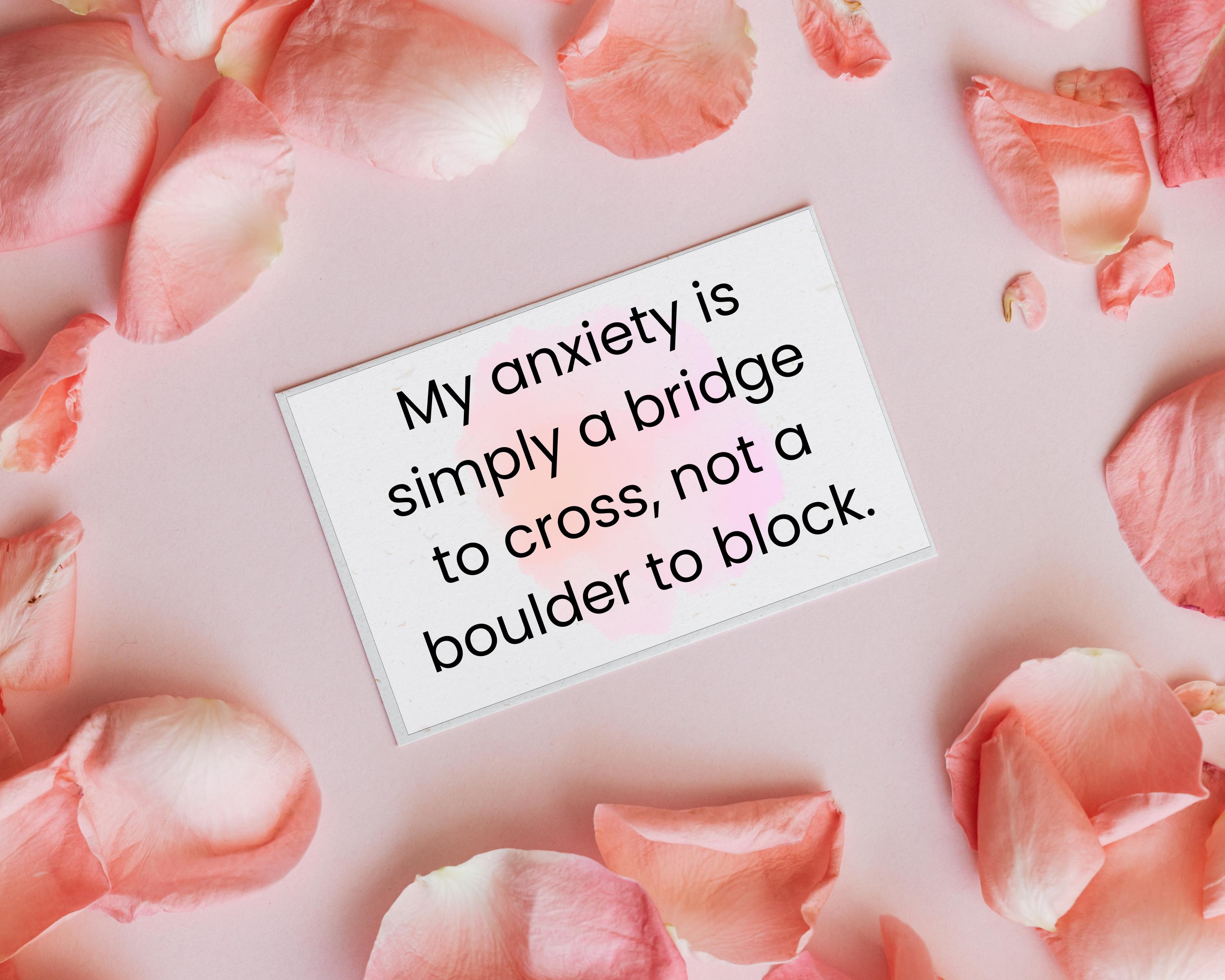 Affirmation Cards for Anxiety, Printable Positive Daily Affirmations ...