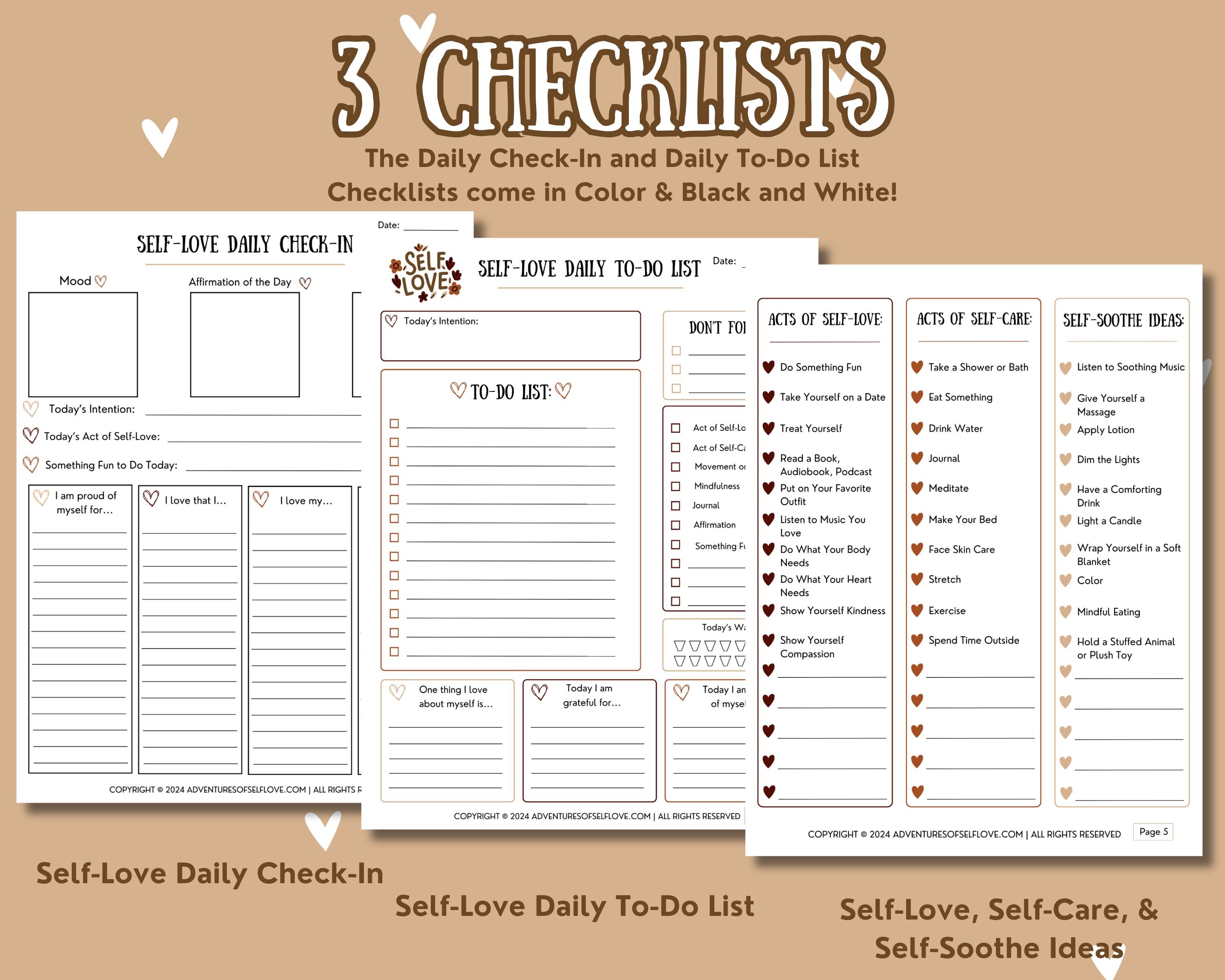 Boho Self-love Journal, 49 Writing Prompts (printable PDF) - Etsy