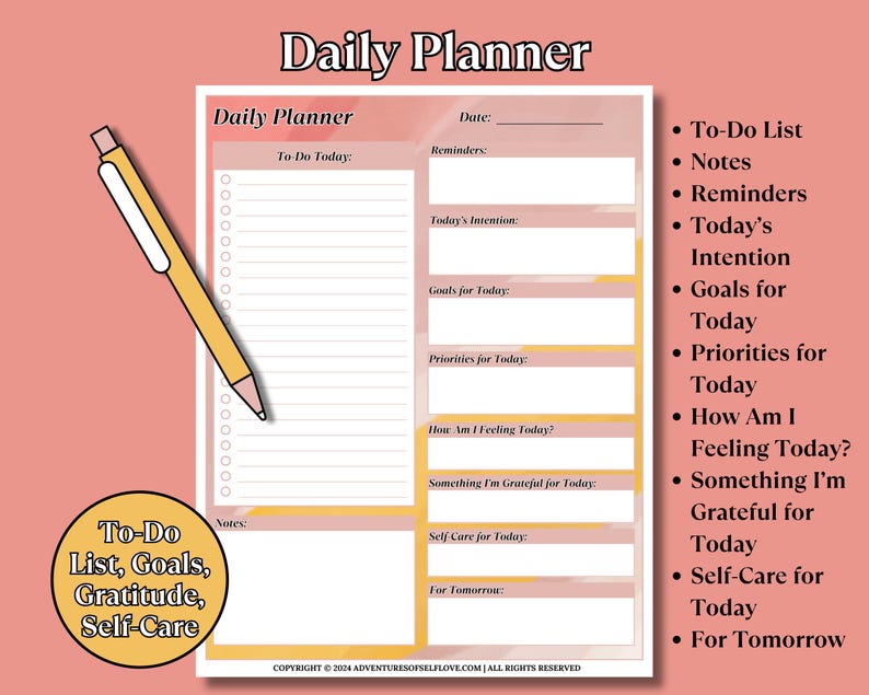 Desert Tones Printable Planner Bundle, Daily, Weekly, Monthly (PDF) - Etsy