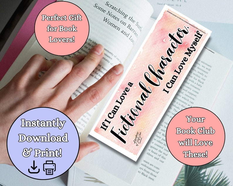 Self-love Printable Bookmarks | Bookmark for Women and Mom, Book Lover ...