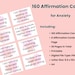 Affirmation Cards for Anxiety, Printable Positive Daily Affirmations ...