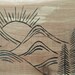 Handmade, Nature Inspired Wood Burn, Pyrography Craft With Mountain ...