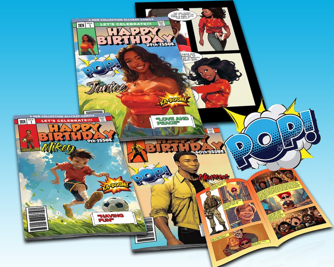Personalized Digital Comic Book Cover & Pages Made to Order | for Any ...