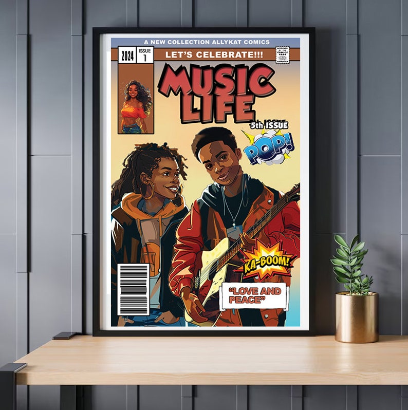 Personalized Comic Book Cover Style Poster - Etsy
