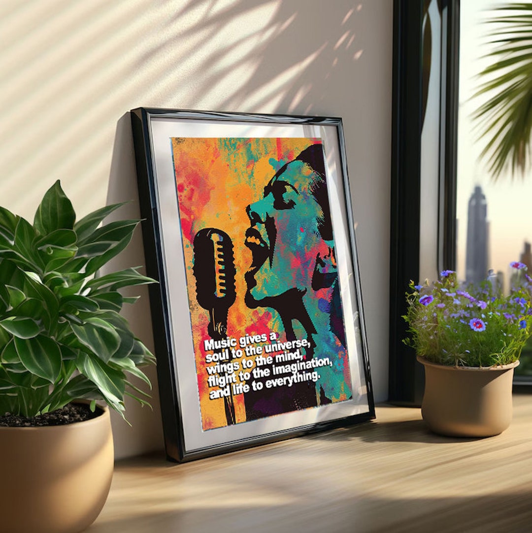 Printable Music Motivation Poster: Soul to the Universe - Etsy