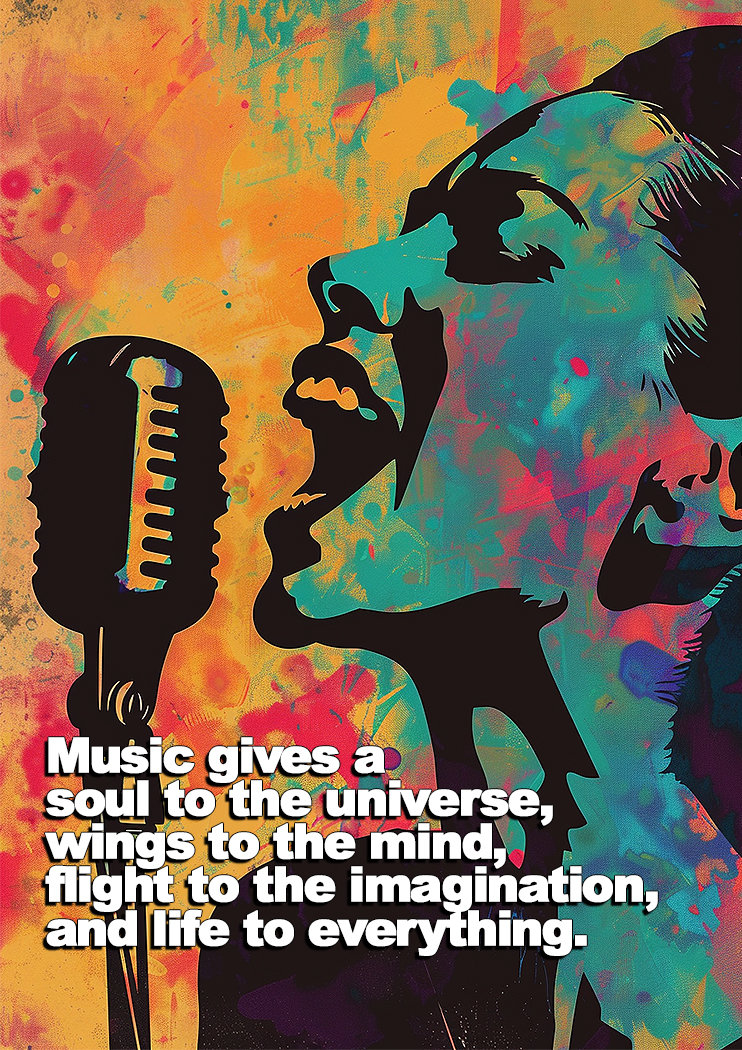 Printable Music Motivation Poster: Soul to the Universe - Etsy