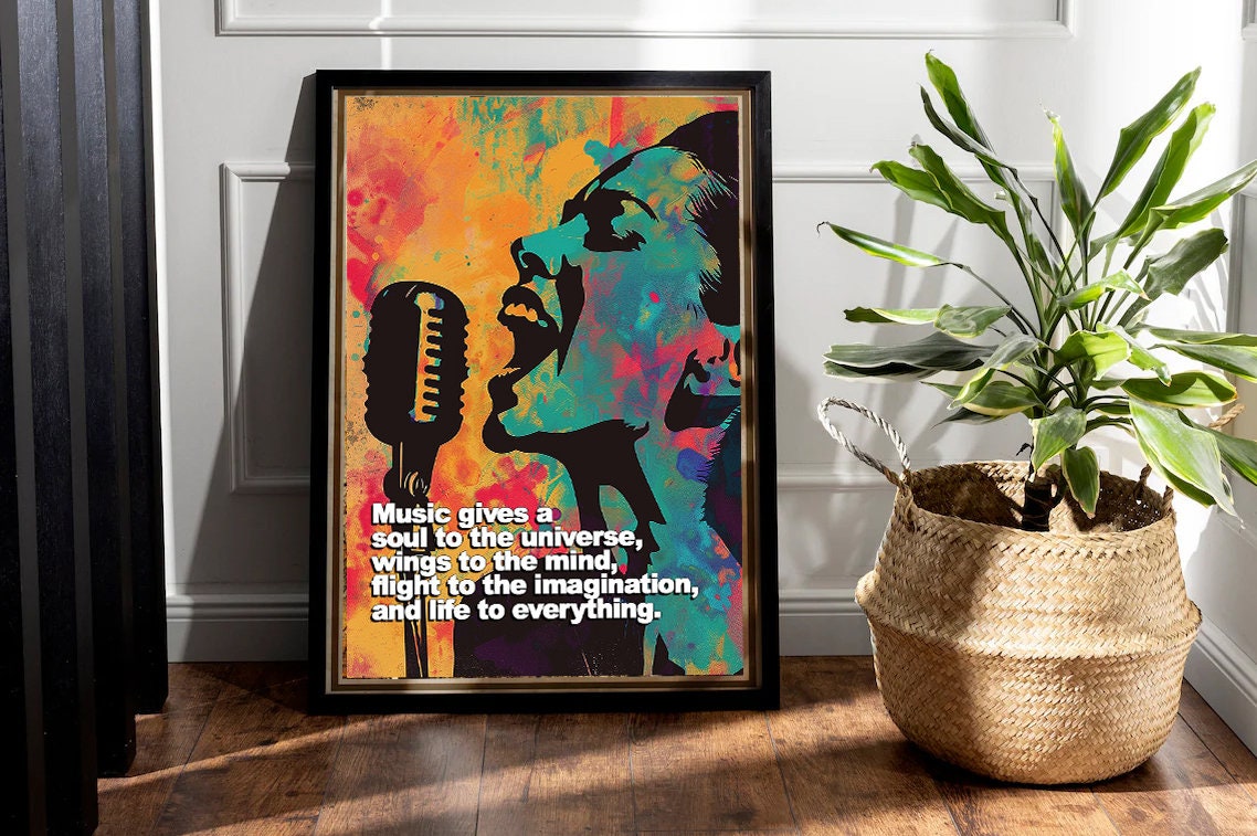 Printable Music Motivation Poster: Soul to the Universe - Etsy