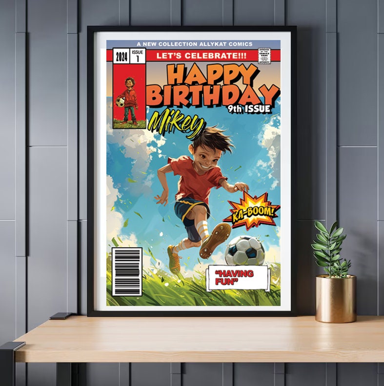 Personalized Comic Book Cover Style Poster - Etsy