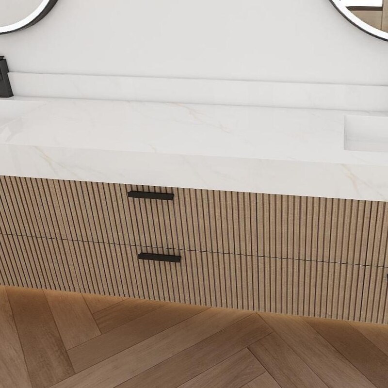 Reeded Bathroom Vanity - Etsy