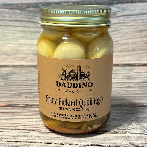 Spicy Pickled Quail Eggs 16oz Jar - Etsy