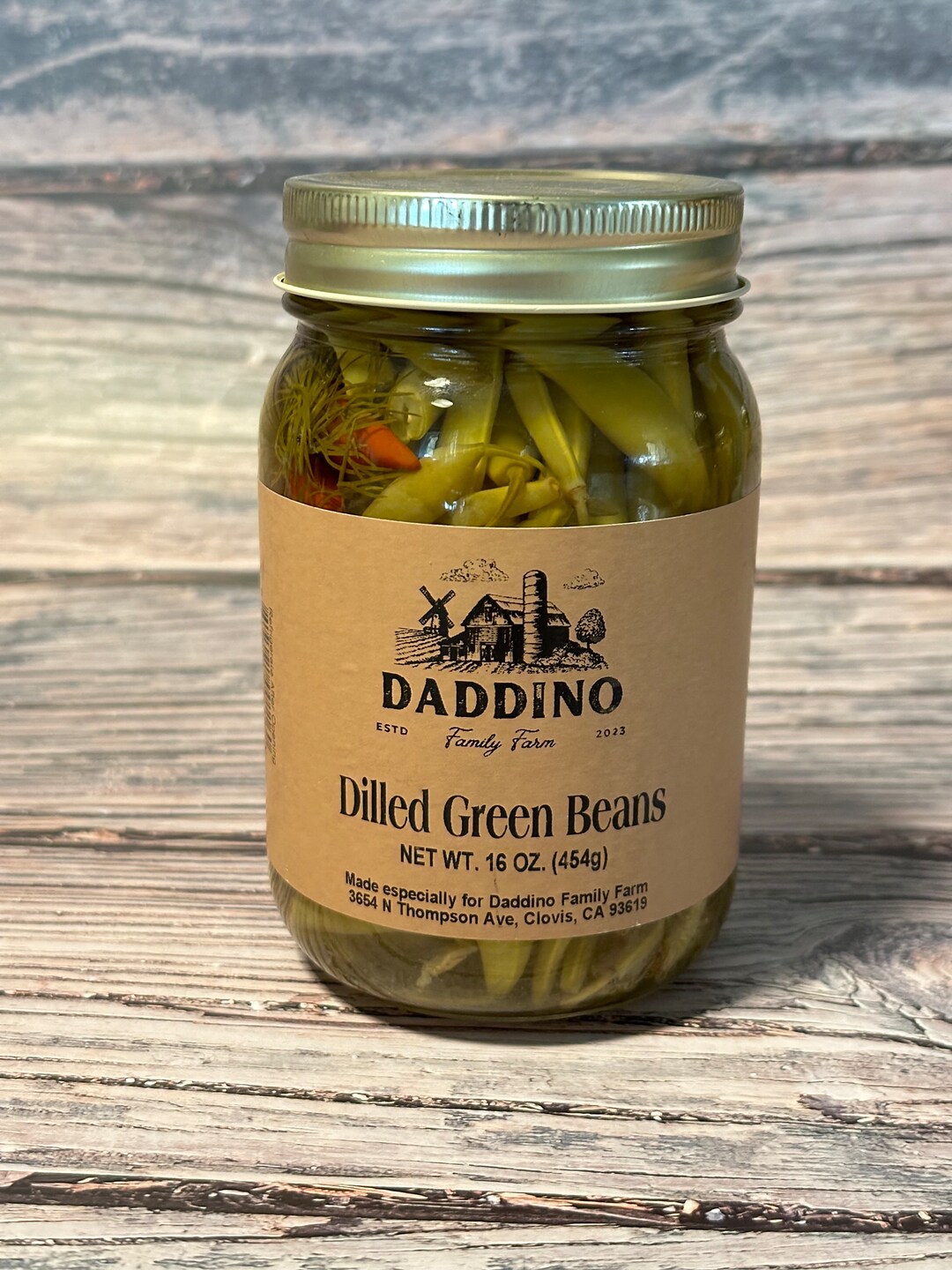 Dilled Green Beans - 16oz Jar - Etsy