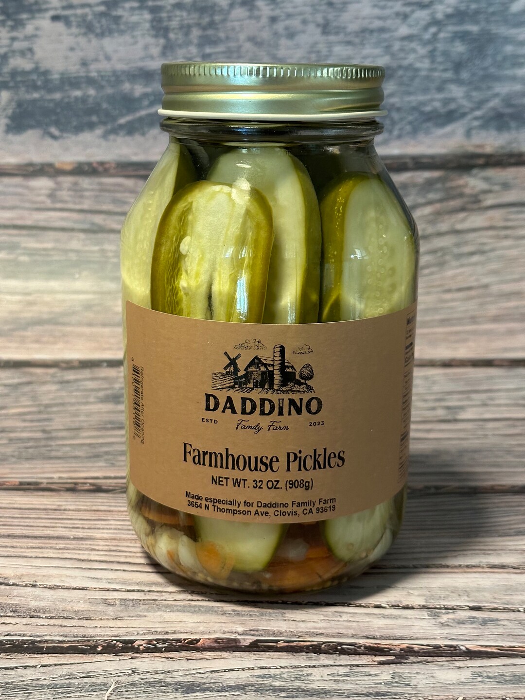 Farmhouse Pickles - 32oz Jar - Etsy