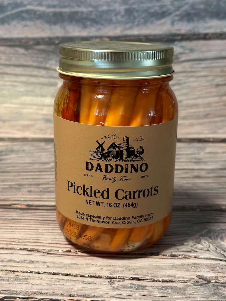 Pickled Carrots - 16oz Jar - Etsy