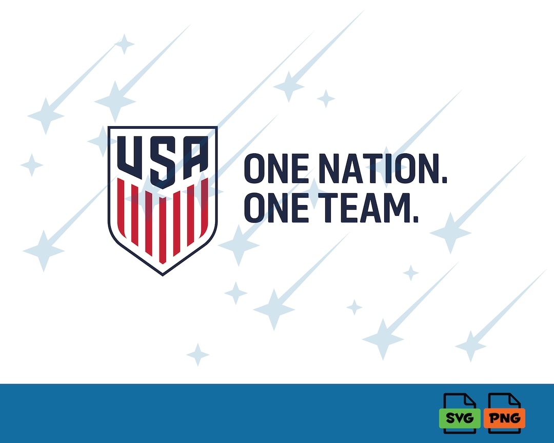 One Nation One Team SVG and PNG Files High Resolution Images - Etsy
