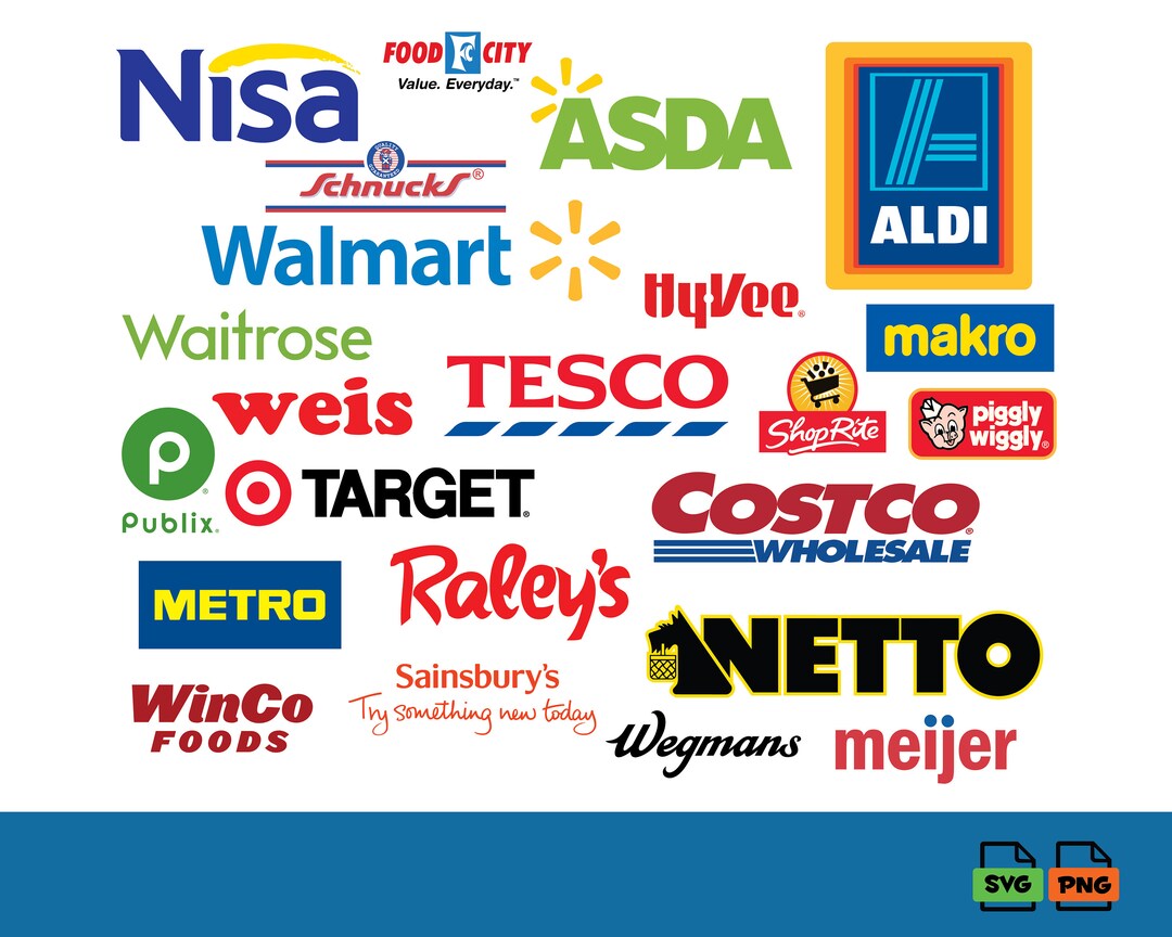 Supermarkets SVG and PNG Files High Resolution Images - Etsy