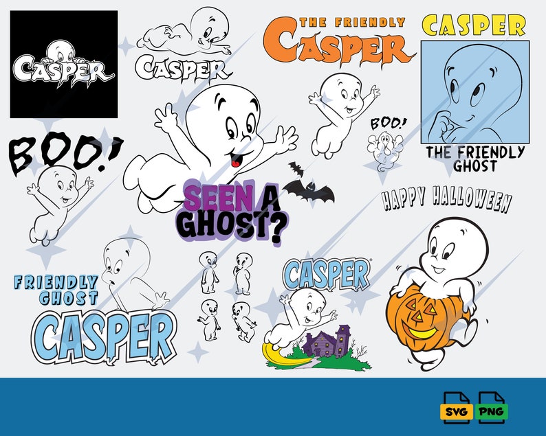 Casper SVG and PNG Files High Resolution Images - Etsy