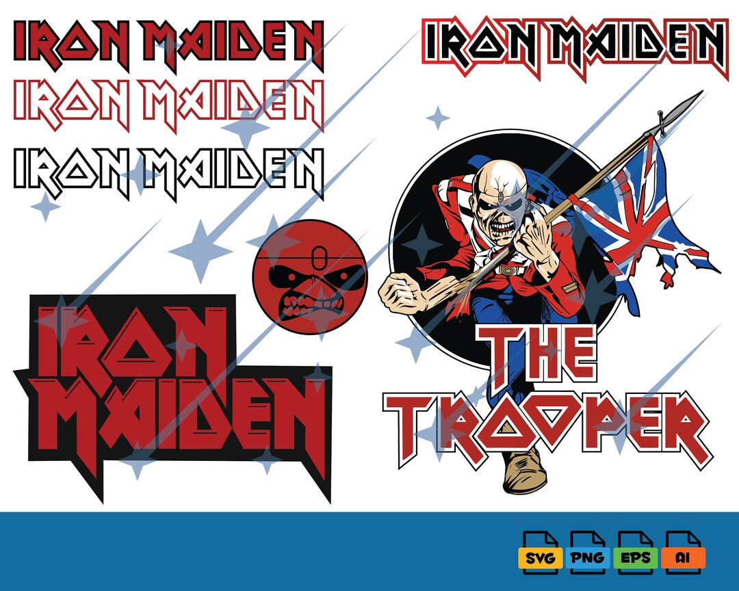 Iron Maiden SVG and PNG Files High Resolution Images - Etsy
