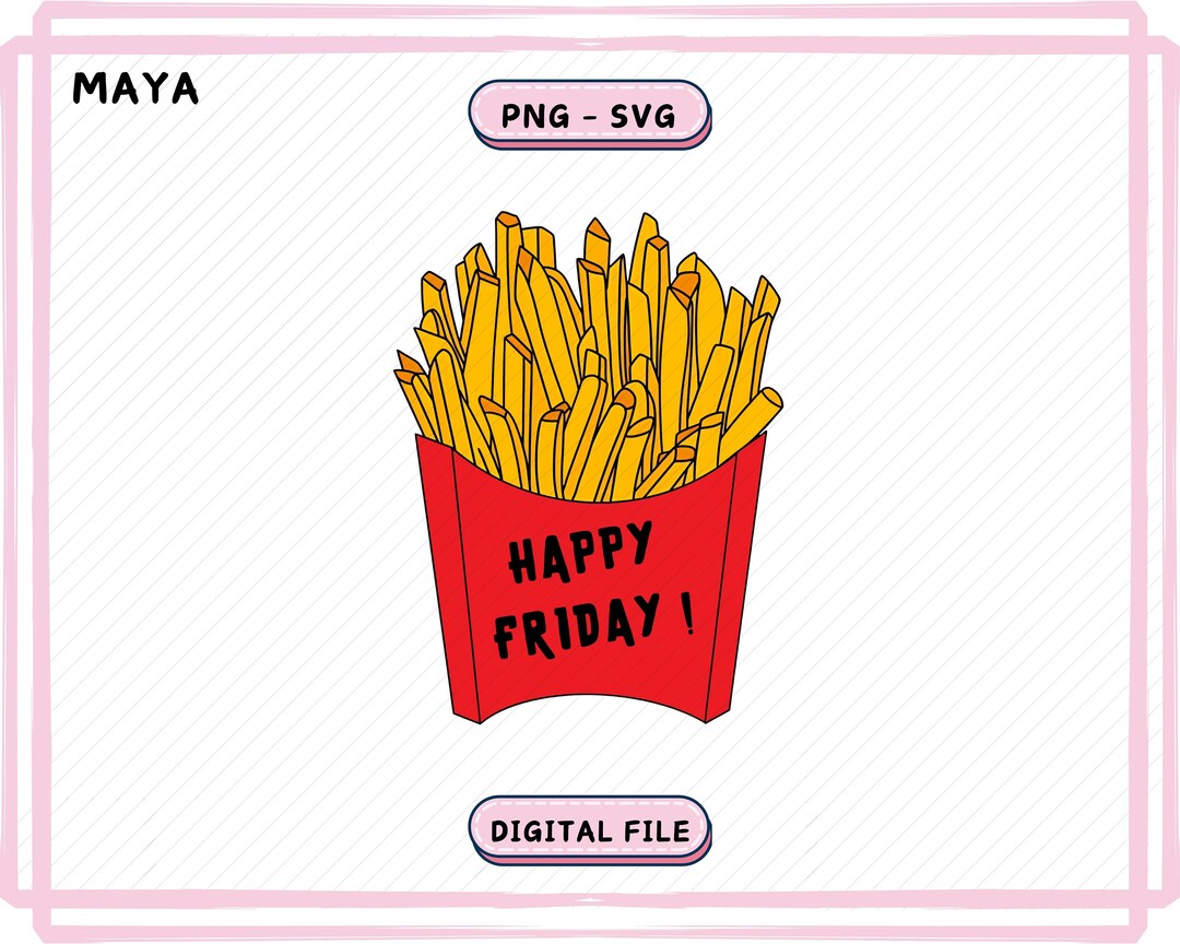Happy Friday PNG SVG, Png File, Instant Download, Happy Friday and ...