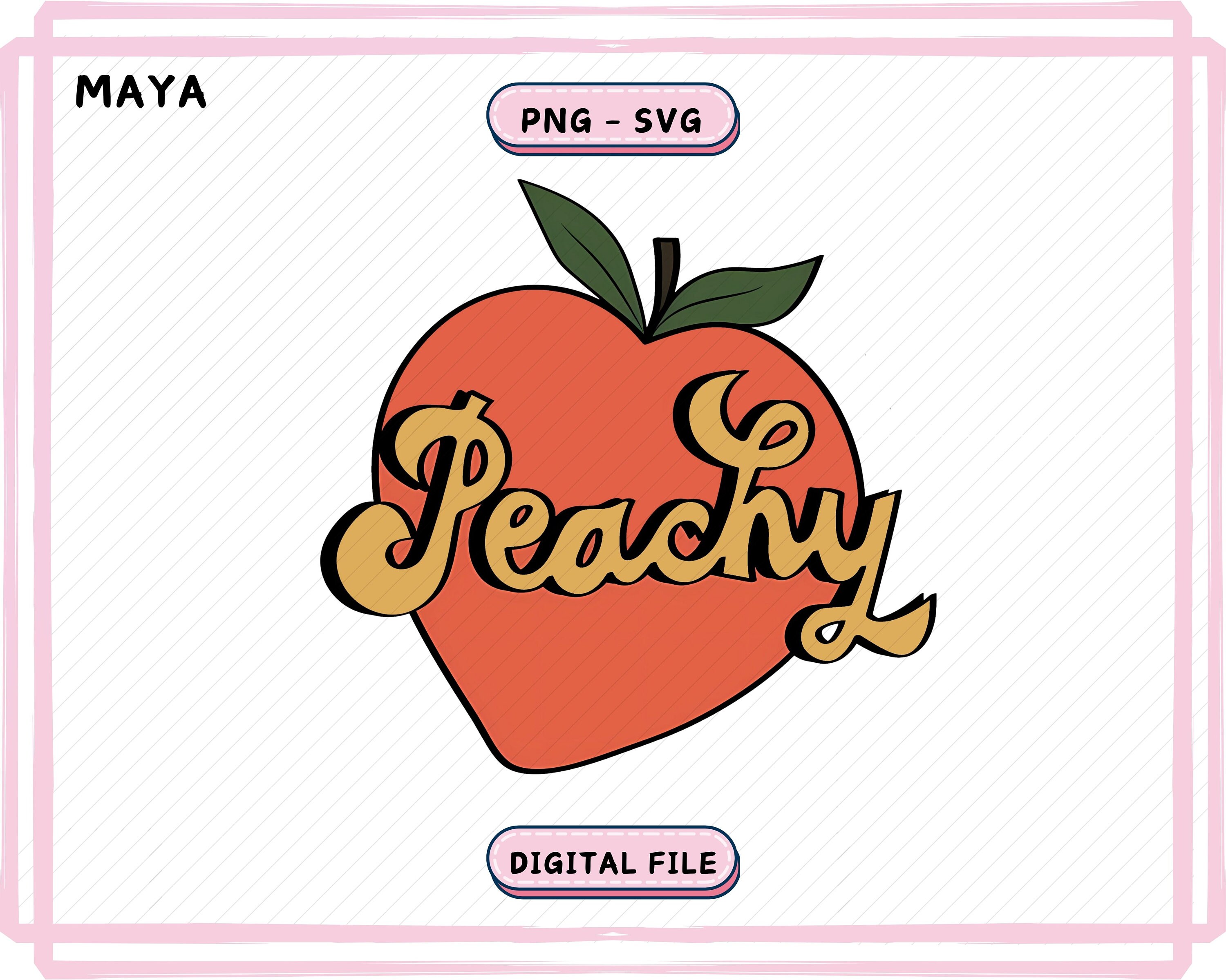 Just Peachy Png, Peachy Design Png, Peach Season Png, Summer Png ...