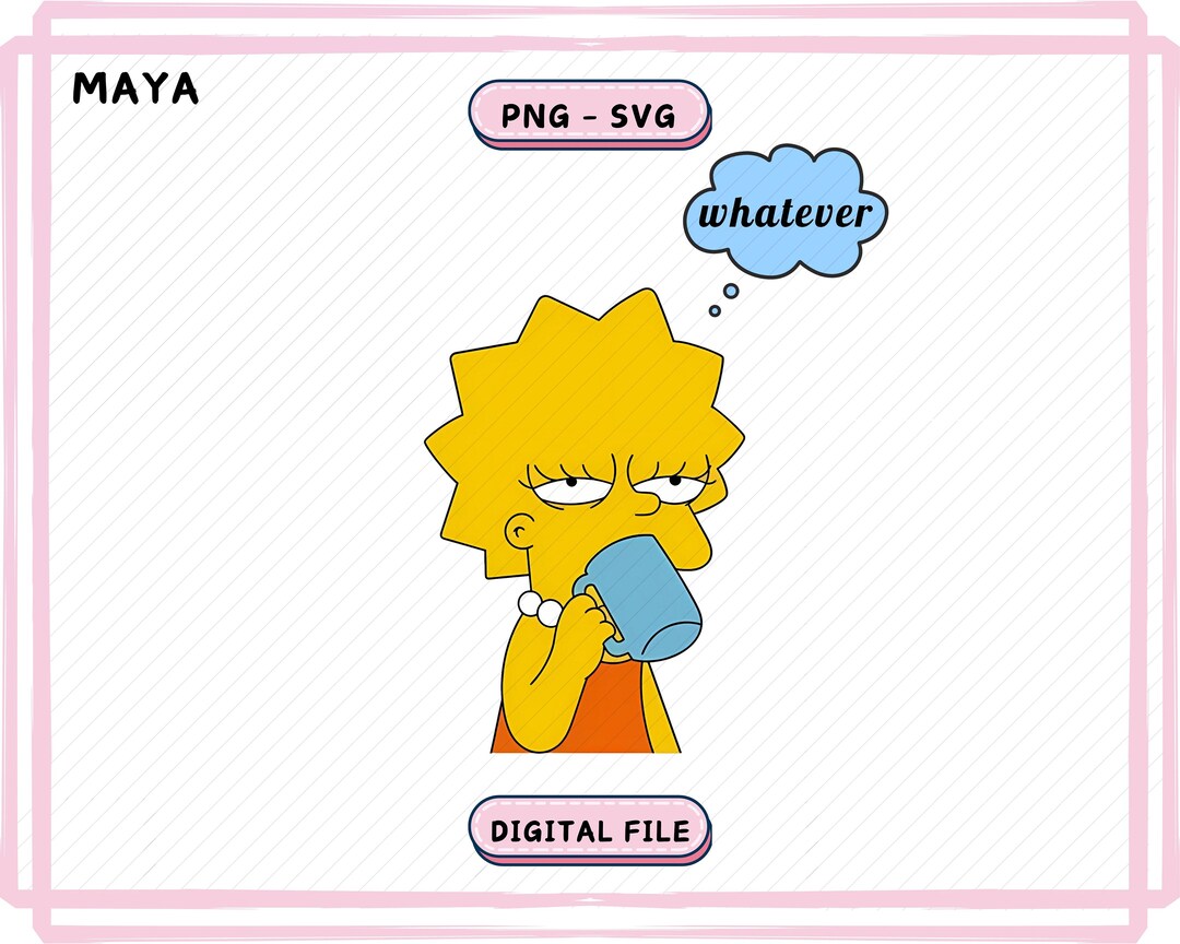 Whatever Png Svg, the Simpsons PNG, the Simpsons Clipart,the Simpsons ...