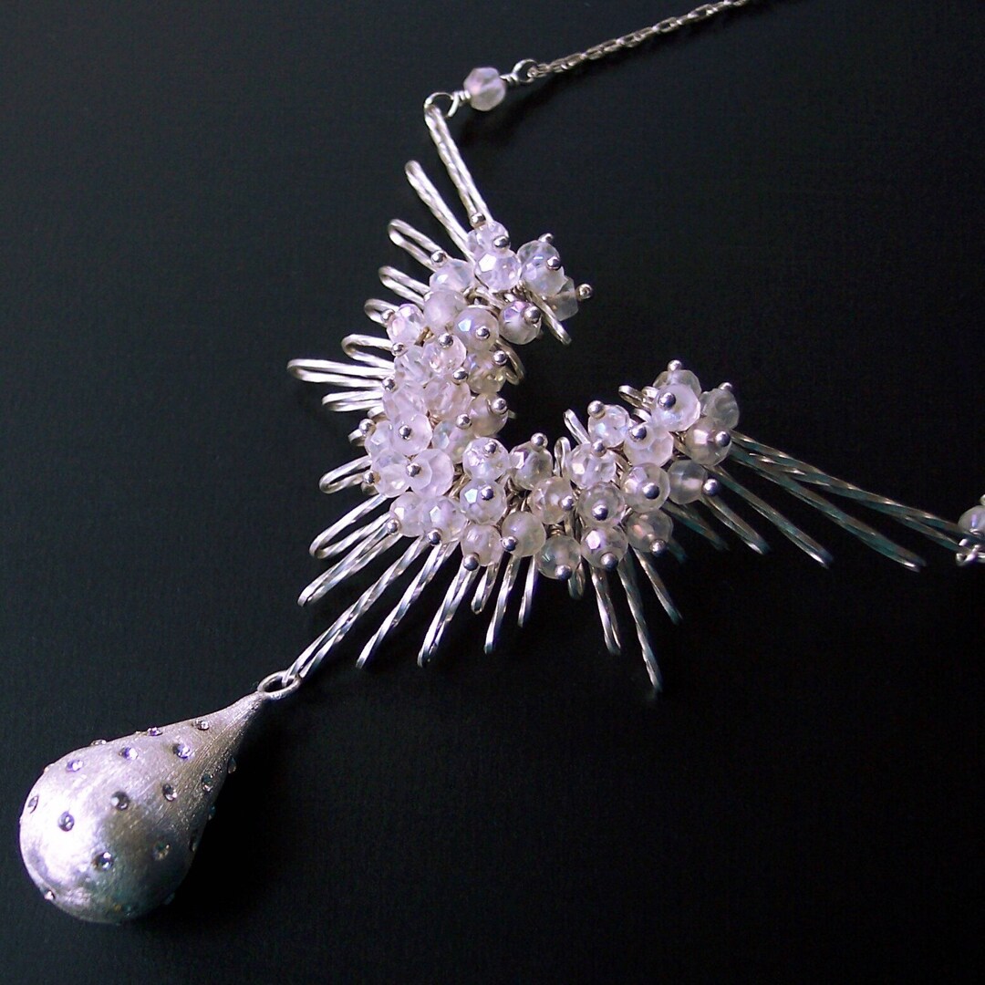 Frozen Ice Princess Crystal Necklace, Romantic Frozen Valentine Gift ...