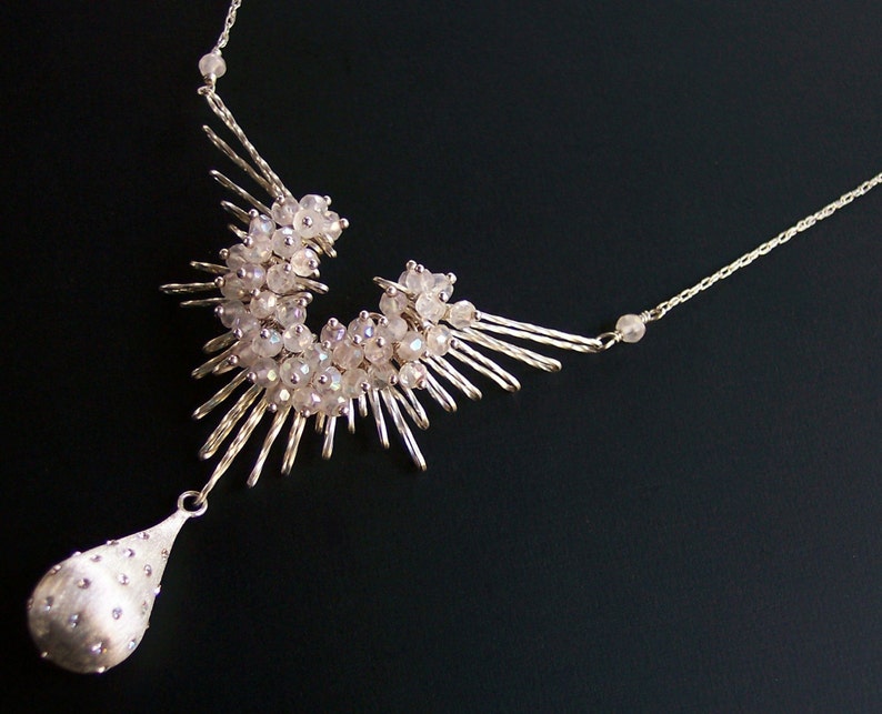 Frozen Ice Princess Crystal Necklace, Romantic Frozen Valentine Gift ...