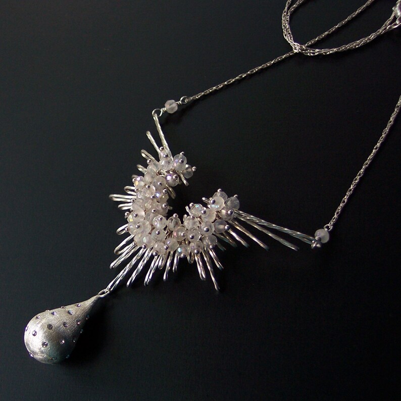 Frozen Ice Princess Crystal Necklace, Romantic Frozen Valentine Gift ...